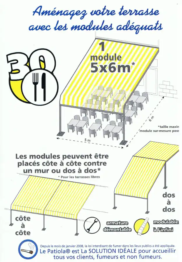 Stores extérieures Ventes et Poses CTC Menuiserie à Roye